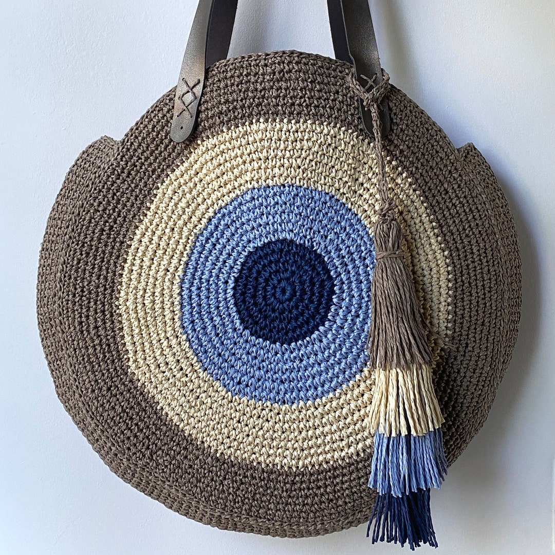 Mink Evil Eye Crochet Shoulder Bag - Etsy