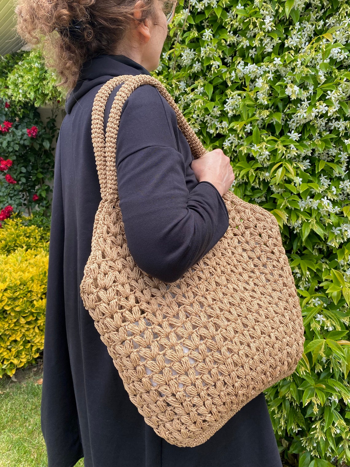 Pistachio Paper Rope Shoulder Bag - Etsy