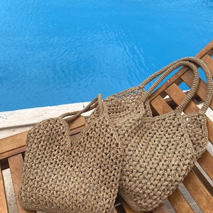 Pistachio Paper Rope Shoulder Bag - Etsy