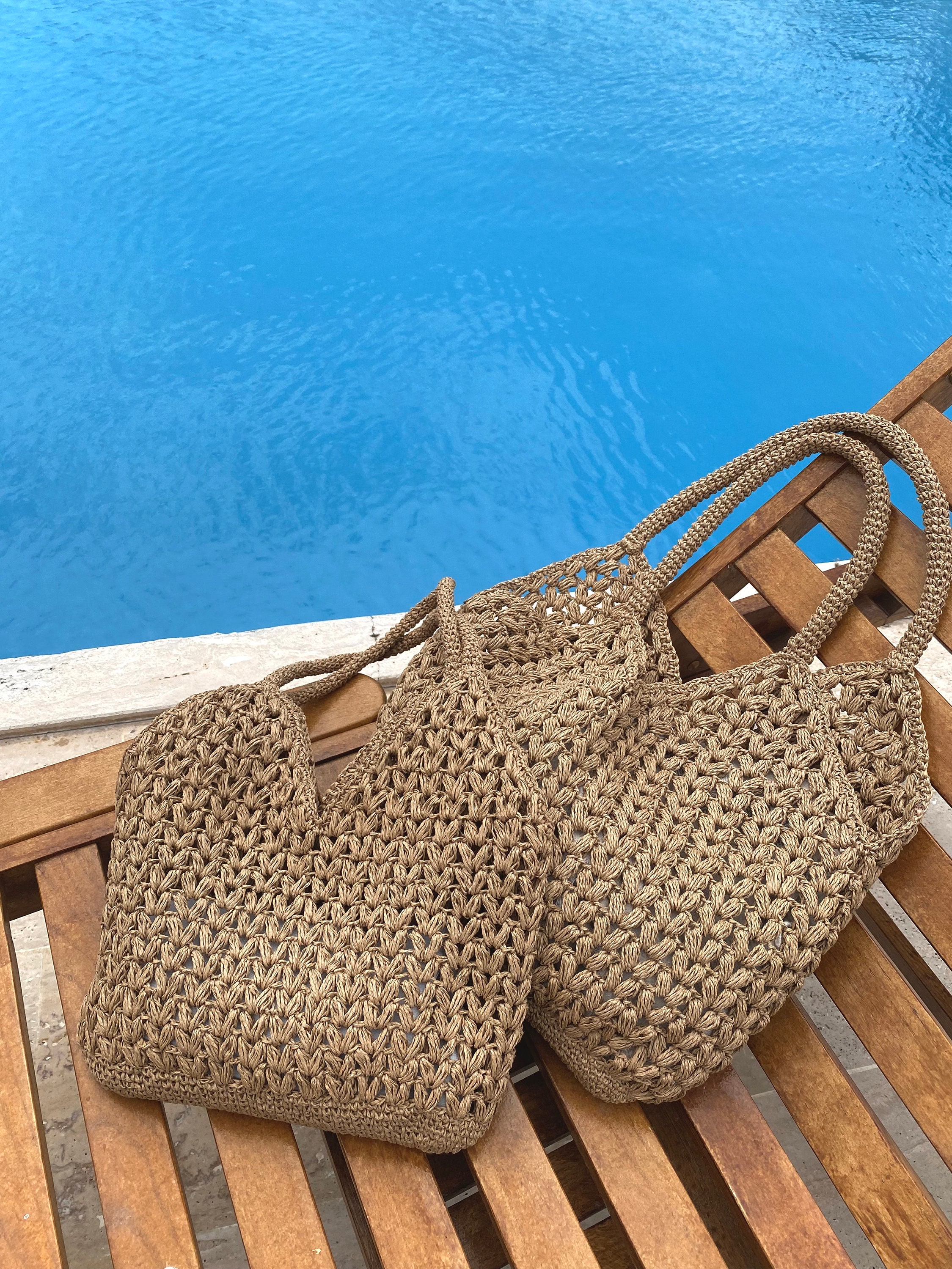 Pistachio Paper Rope Shoulder Bag - Etsy