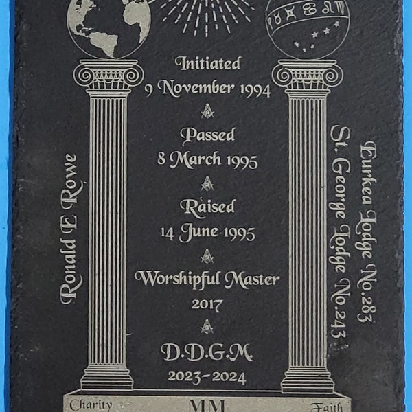 Masonic Plaque - Etsy
