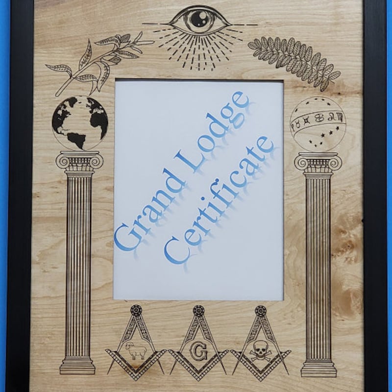 Masonic Certificate - Etsy