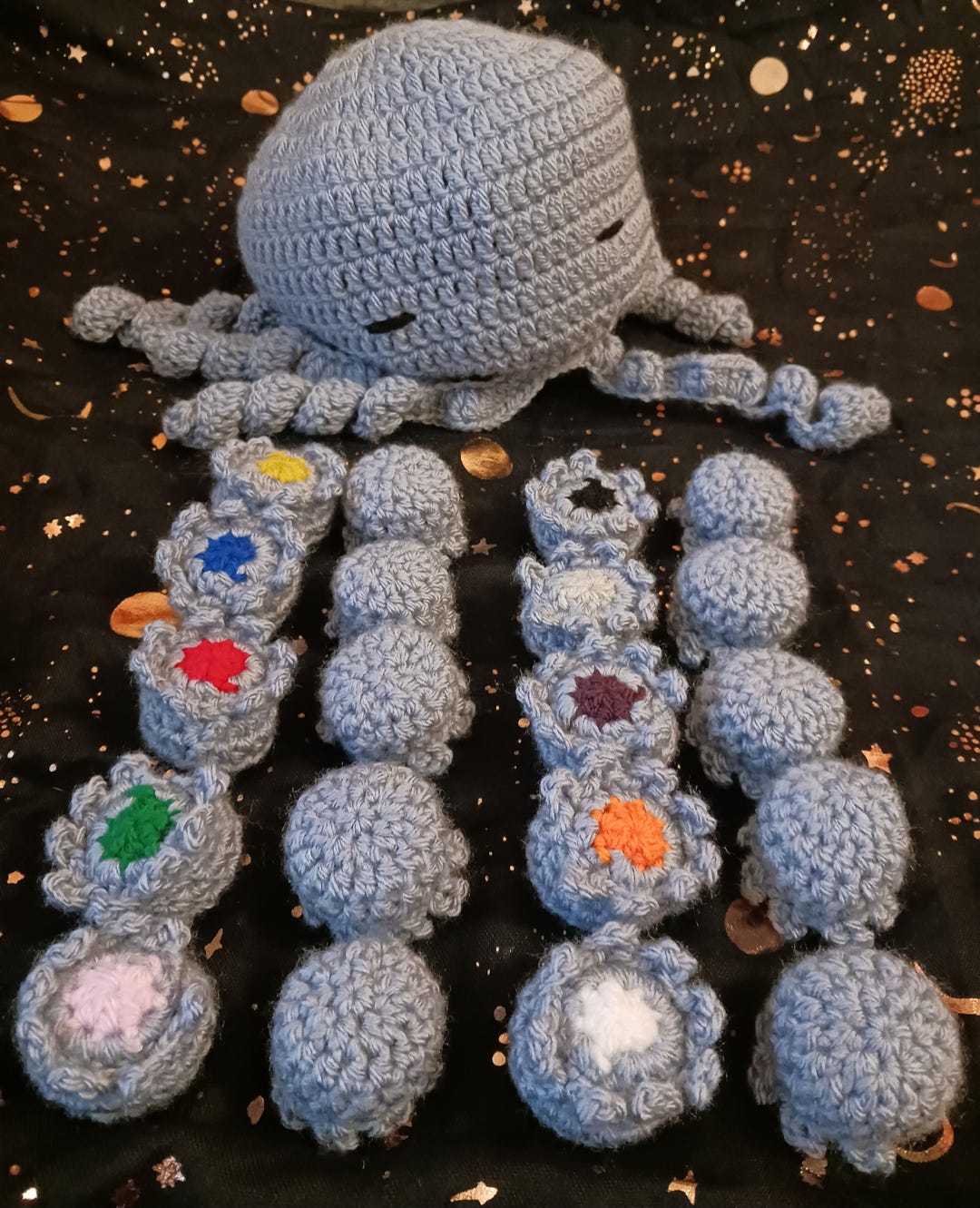 Crochet Octopus Memory Game, Memory Game, Color Game - Etsy