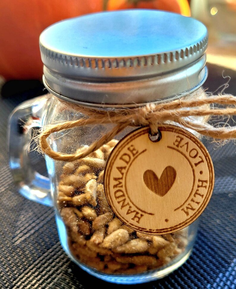 10 Pcs Handmade With Love Wooden Tokens Professional Stickers, Hand ...