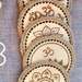 Set of 6 Om /aum Ohm Sun Symbol Home Decor Wood Coasters,gift Handmade ...