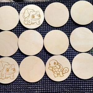 Memory Game With Pockemon Figure . 20 Wooden Playing Cards ( 10/10 ...