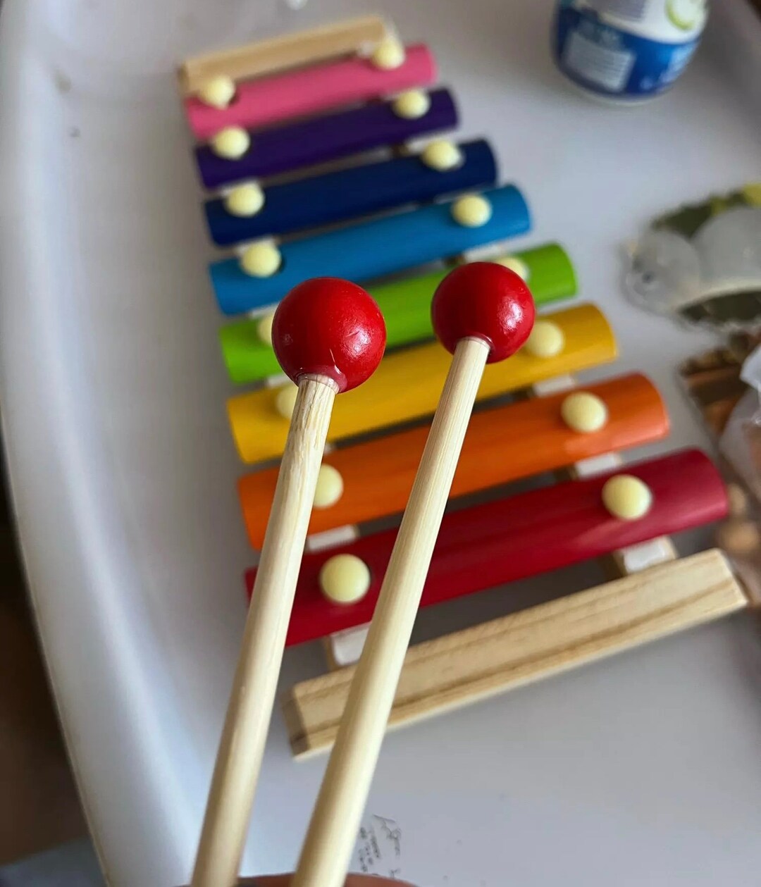 Kids Montessori Toys Worm Eats Fruit Wooden Puzzle Fingers Flexible ...