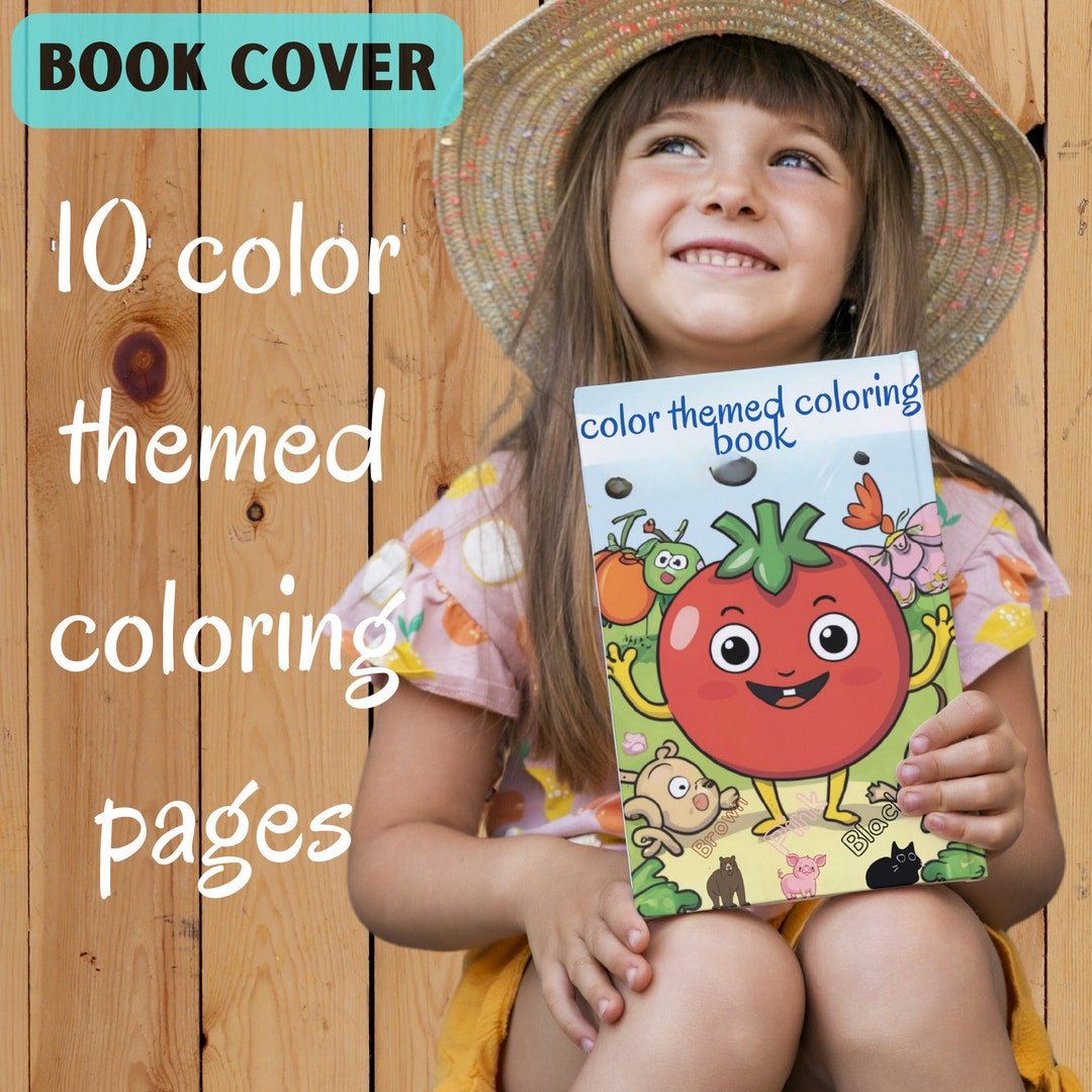 Color Themed Coloring Book,vibrant Fantasy Coloring Book,kidscoloring ...