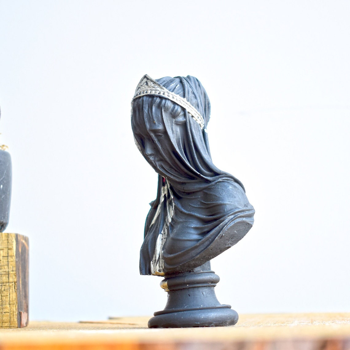 The Veiled Lady Statue the Veiled Virgin Large Sculpture - Etsy