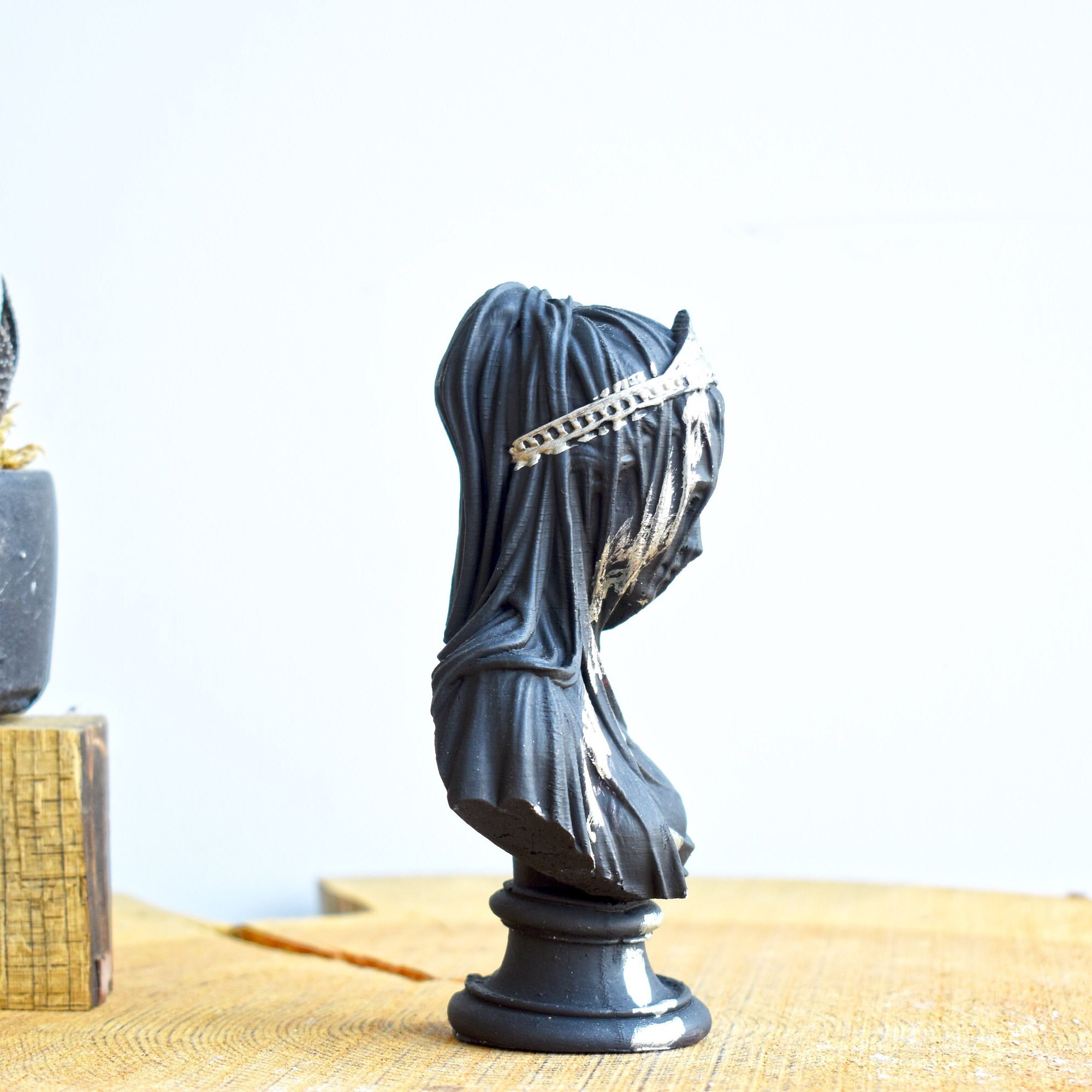 The Veiled Lady Statue the Veiled Virgin Large Sculpture - Etsy