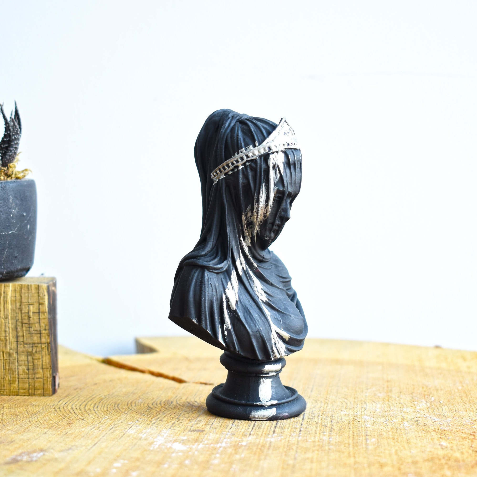 The Veiled Lady Statue the Veiled Virgin Large Sculpture - Etsy
