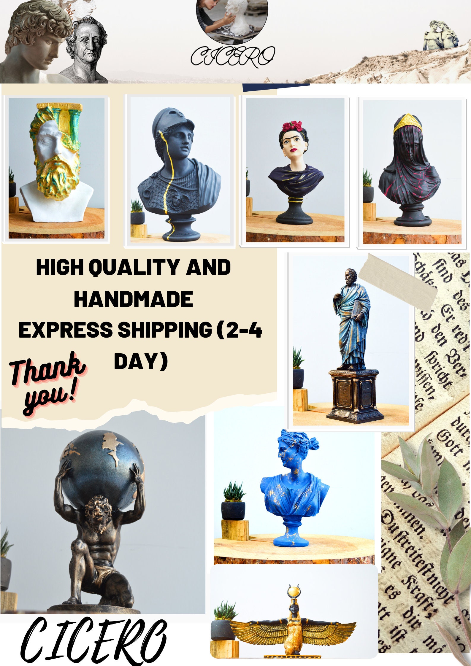 Thales Bust Statue Ancient Greek Philosopher Thales Sculpture - Etsy