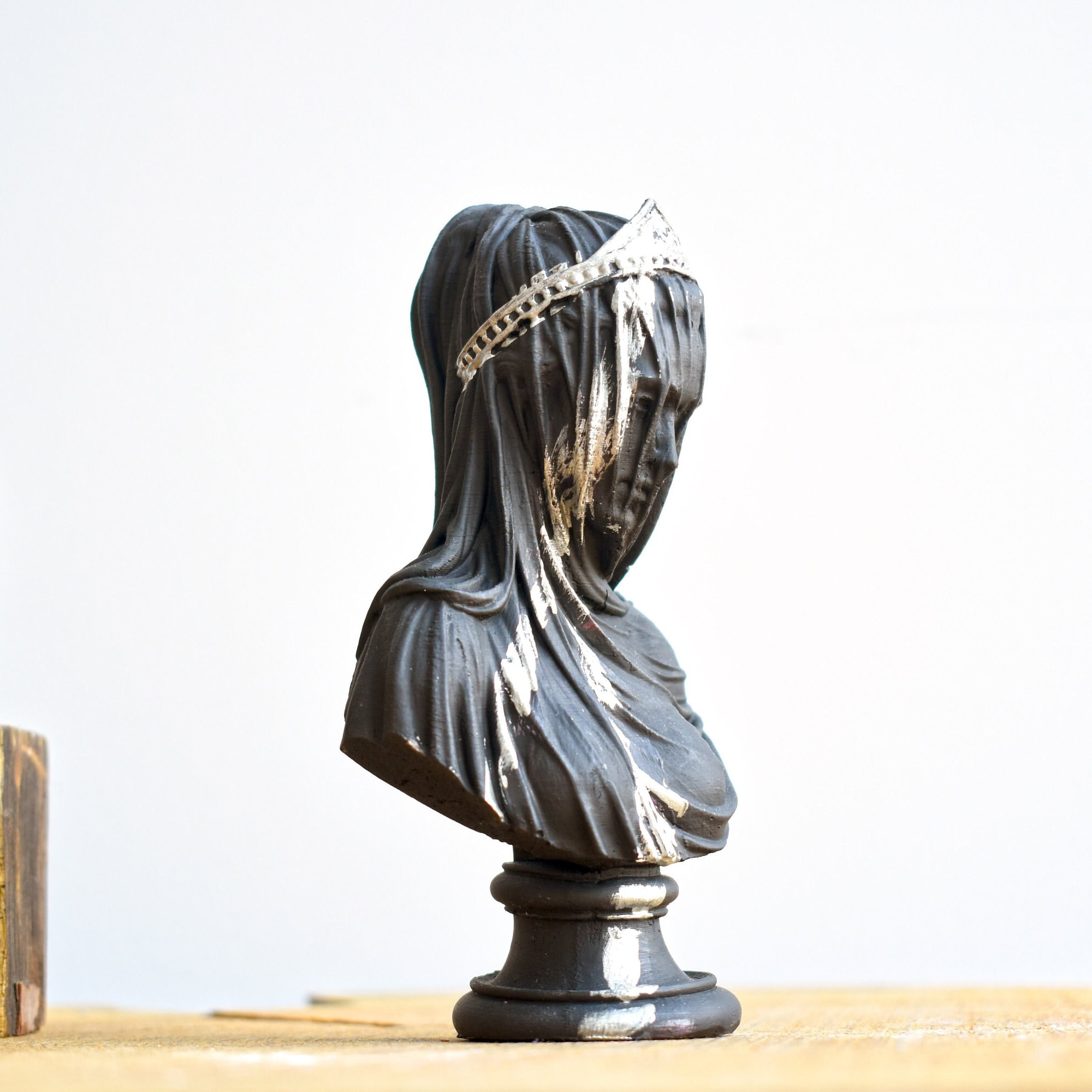 The Veiled Lady Statue the Veiled Virgin Large Sculpture - Etsy