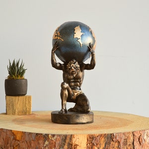 11 Inch Ancient Greek Atlas Statue, Atlas Sculpture, Greek Statue ...