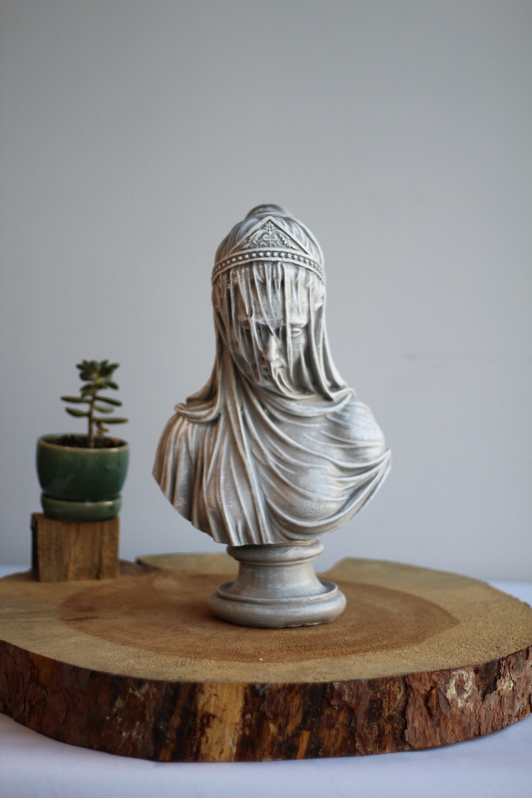 The Veiled Lady Statue the Veiled Virgin Large Sculpture - Etsy