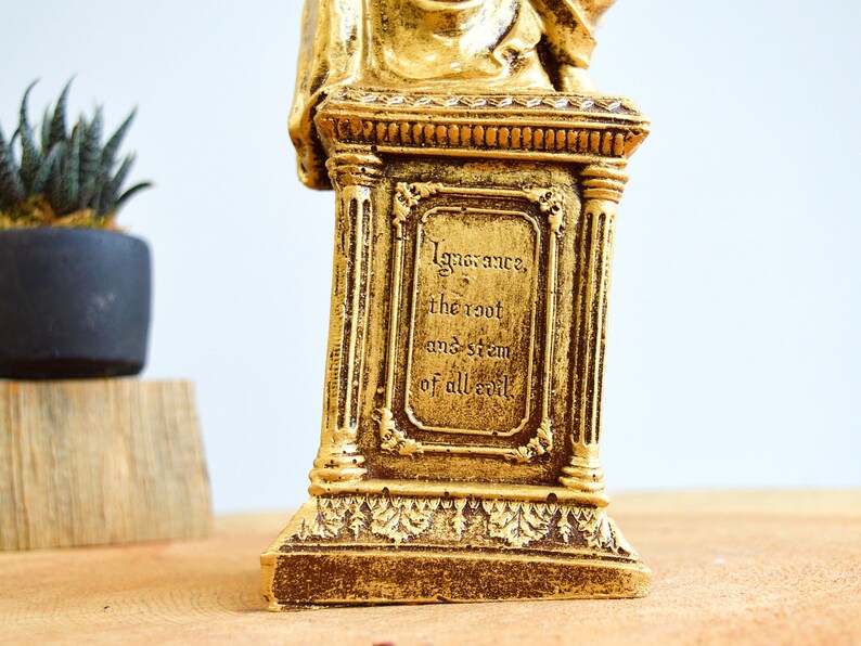Gold Plato Statue Sculpture of Plato the Philosopher - Etsy