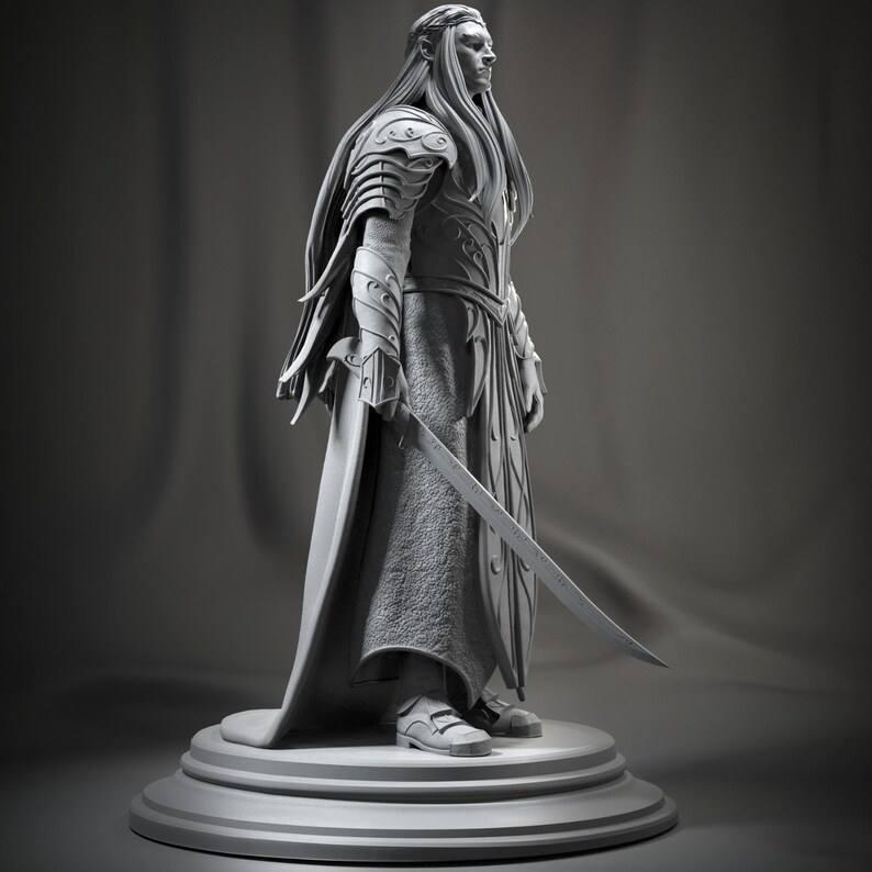 Elven King Inspired Statue / Thranduil Fan-made Figure / Hand-painted ...