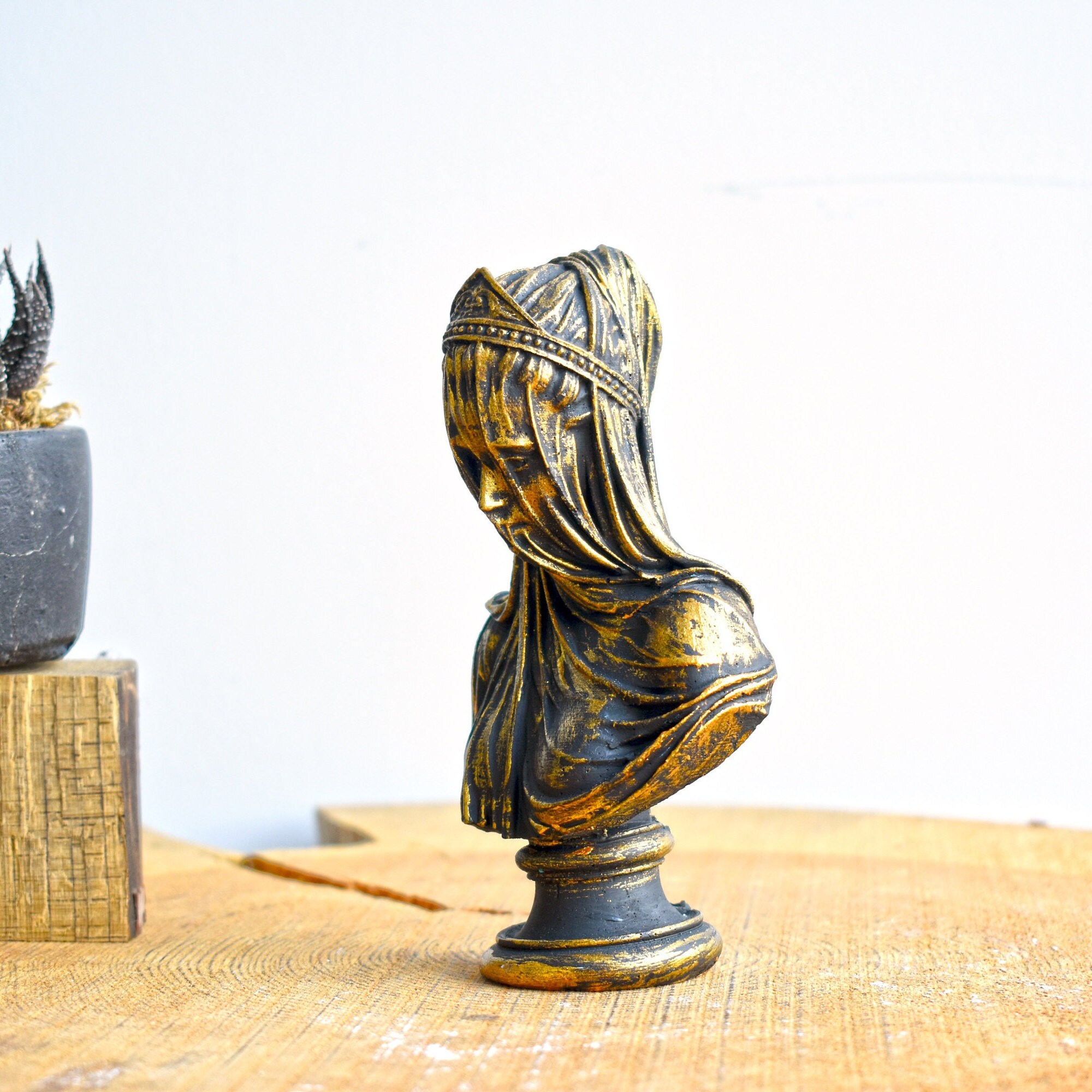 The Veiled Lady Statue the Veiled Virgin Large Sculpture - Etsy