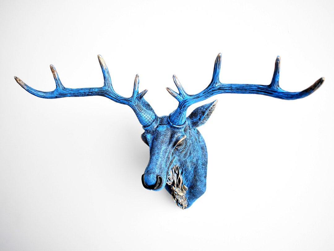 Large Deer Wall Decor, Deer Head Wall Decor,deer Sculpture,animal ...