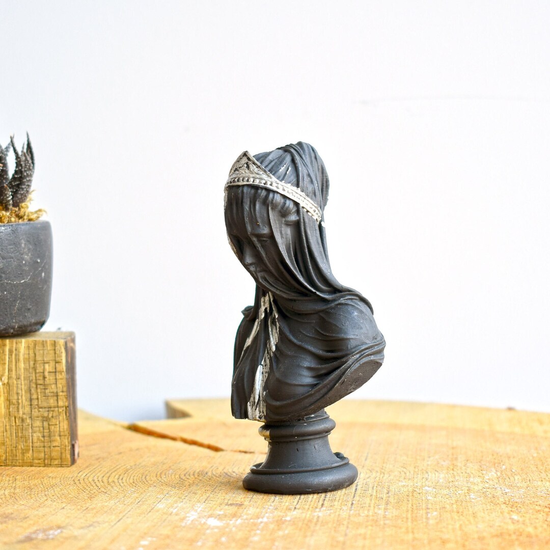 The Veiled Lady Statue, the Veiled Virgin Large Sculpture - Etsy