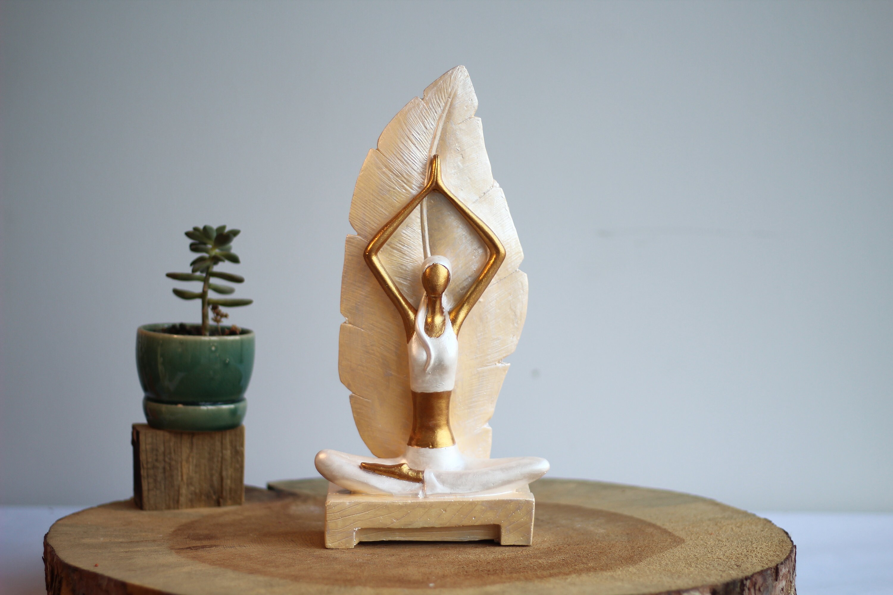 Big Woman Yoga Statue Woman Meditating in Upward Salute Pose - Etsy