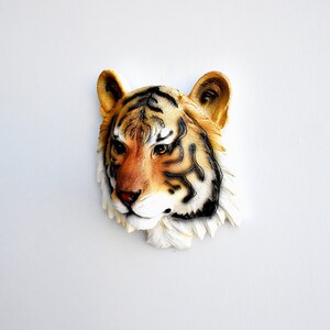 Tiger Wall Decor / Tiger Head Wall Decor / Animal Figurine / Elegant ...