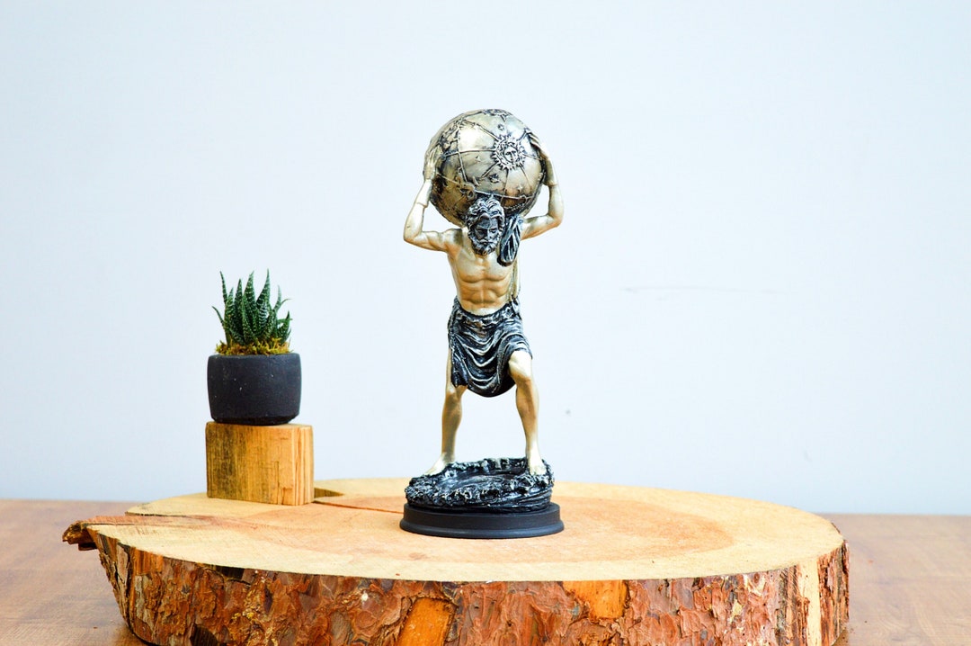 Atlas Carrying the Globe, Atlas Sculpture, Atlas Figrine , Greek ...