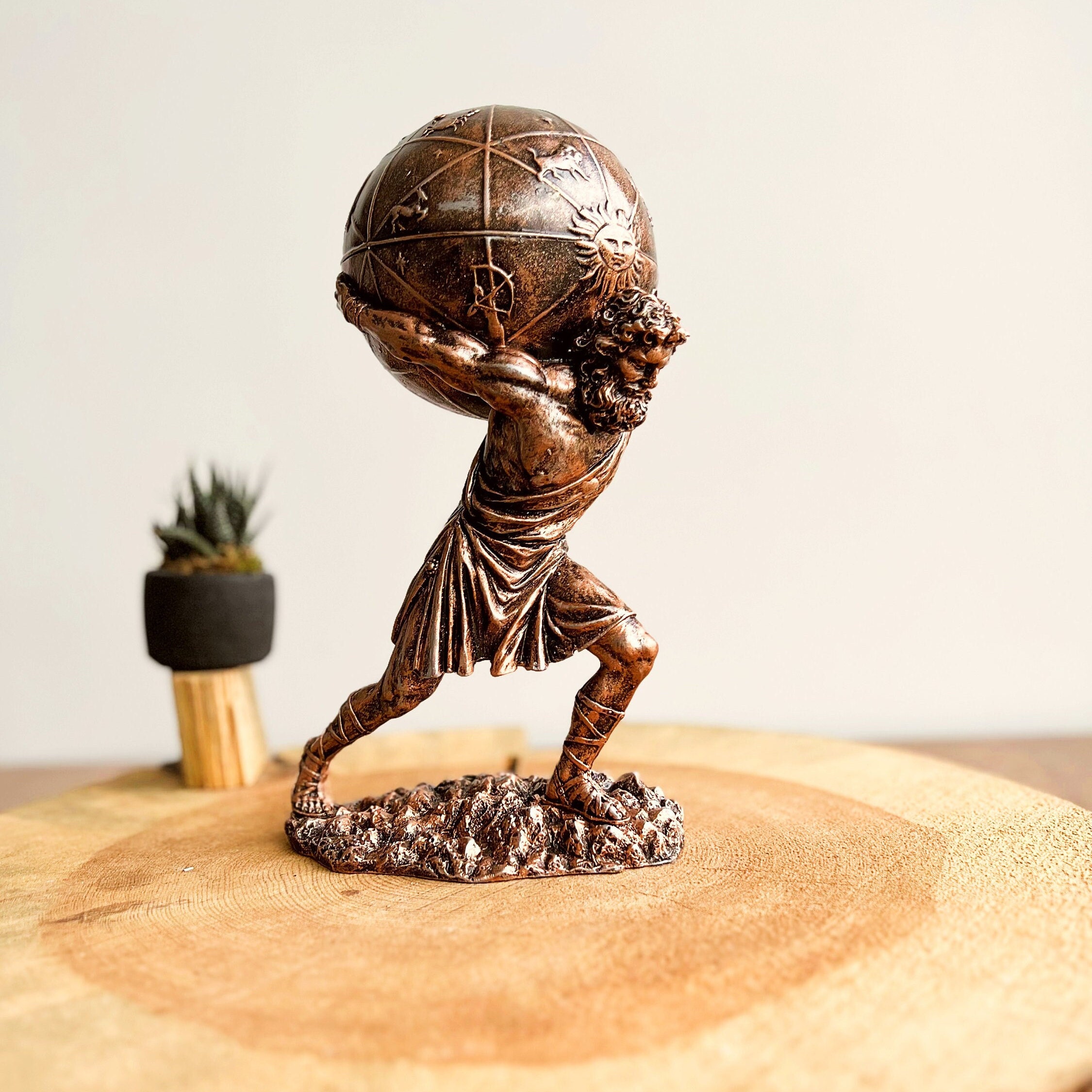 12in Ancient Greek Atlas Statue Atlas Sculpture Greek - Etsy