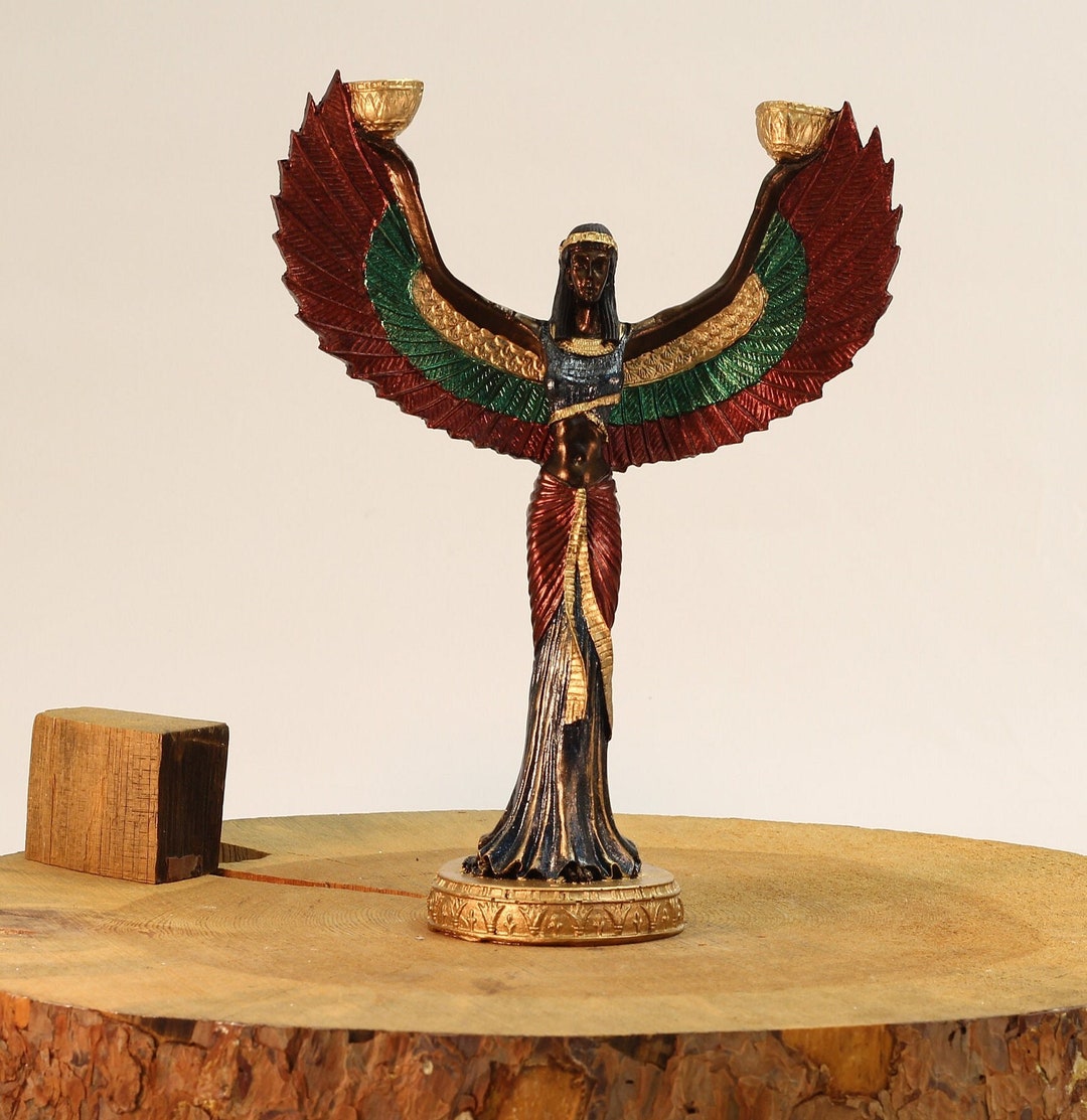 Egyptian Goddess Isis Open Wings Statue ,elegant Decor, Large God ...