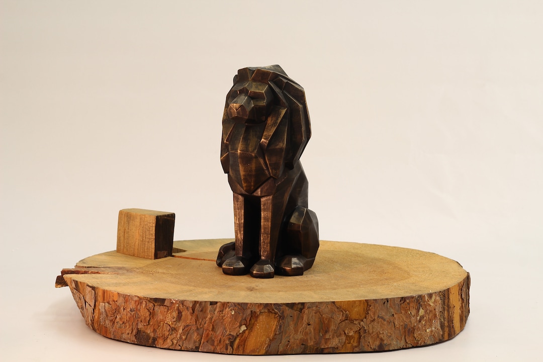 Cubic Lion Statue - Housewarming Gifts for Him - Fall Decor - Etsy