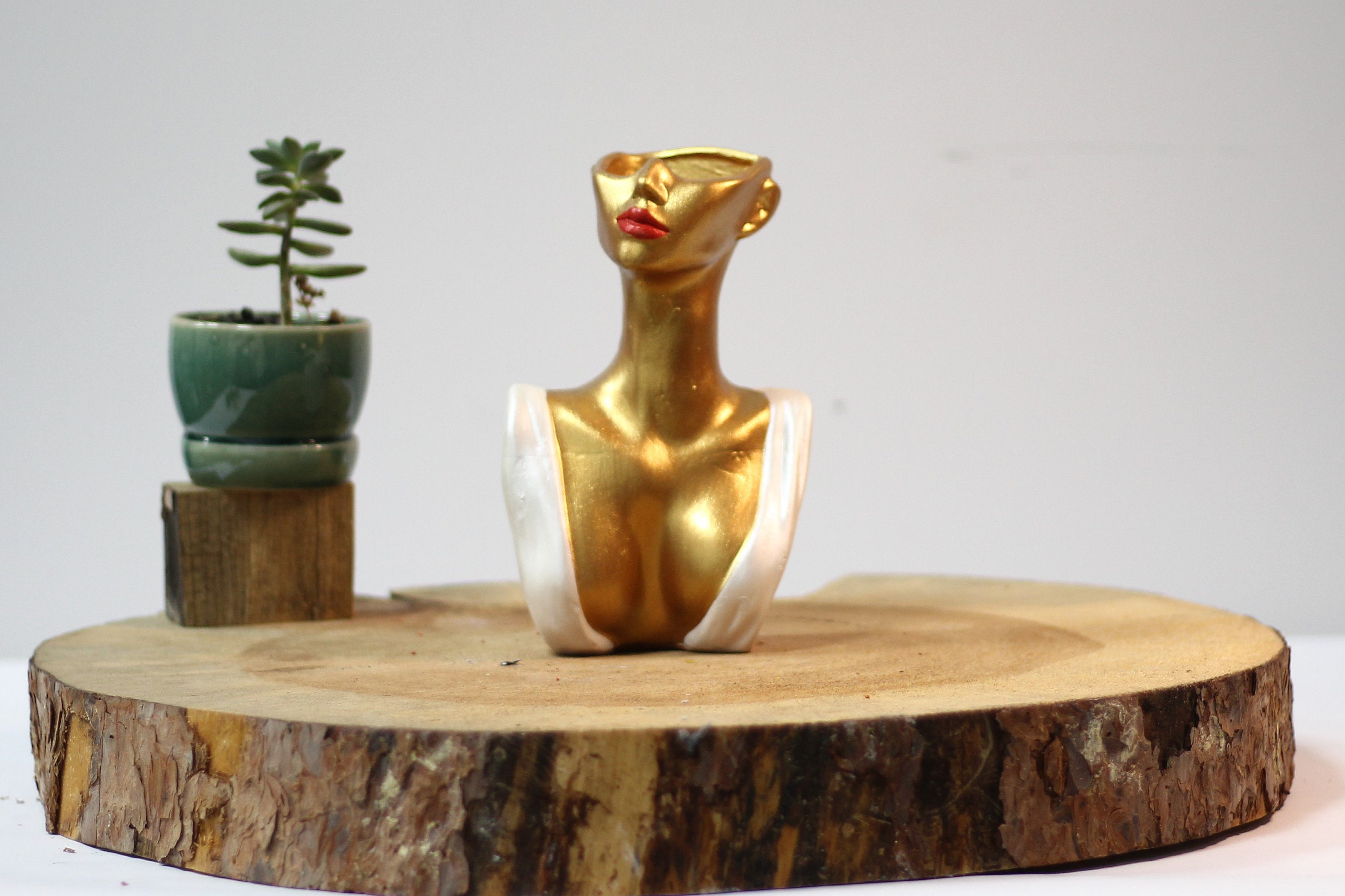 Lady Head Vase Woman Face Shaped Vase - Etsy