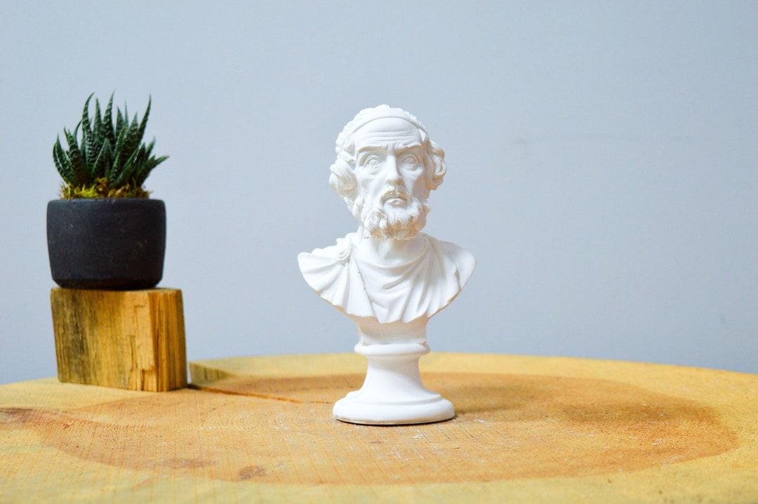 Homer Bust Statue, Ancient Greek Poet Sculpture - Etsy