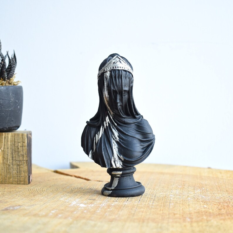 The Veiled Lady Statue the Veiled Virgin Large Sculpture - Etsy