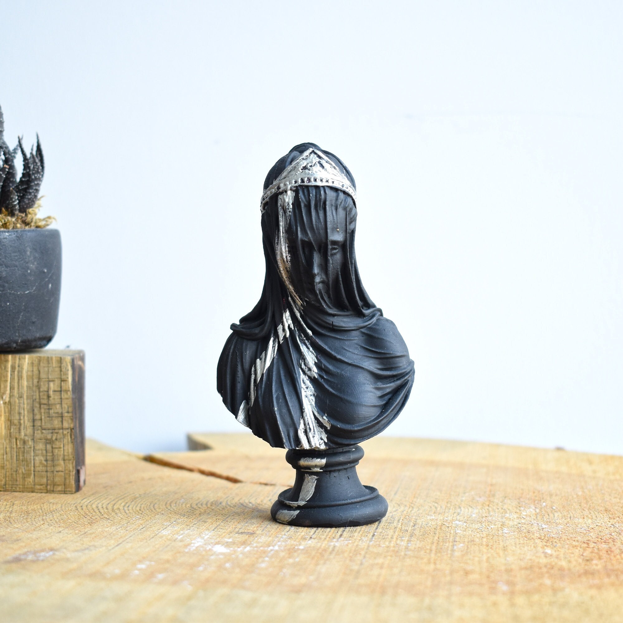 The Veiled Lady Statue the Veiled Virgin Large Sculpture - Etsy