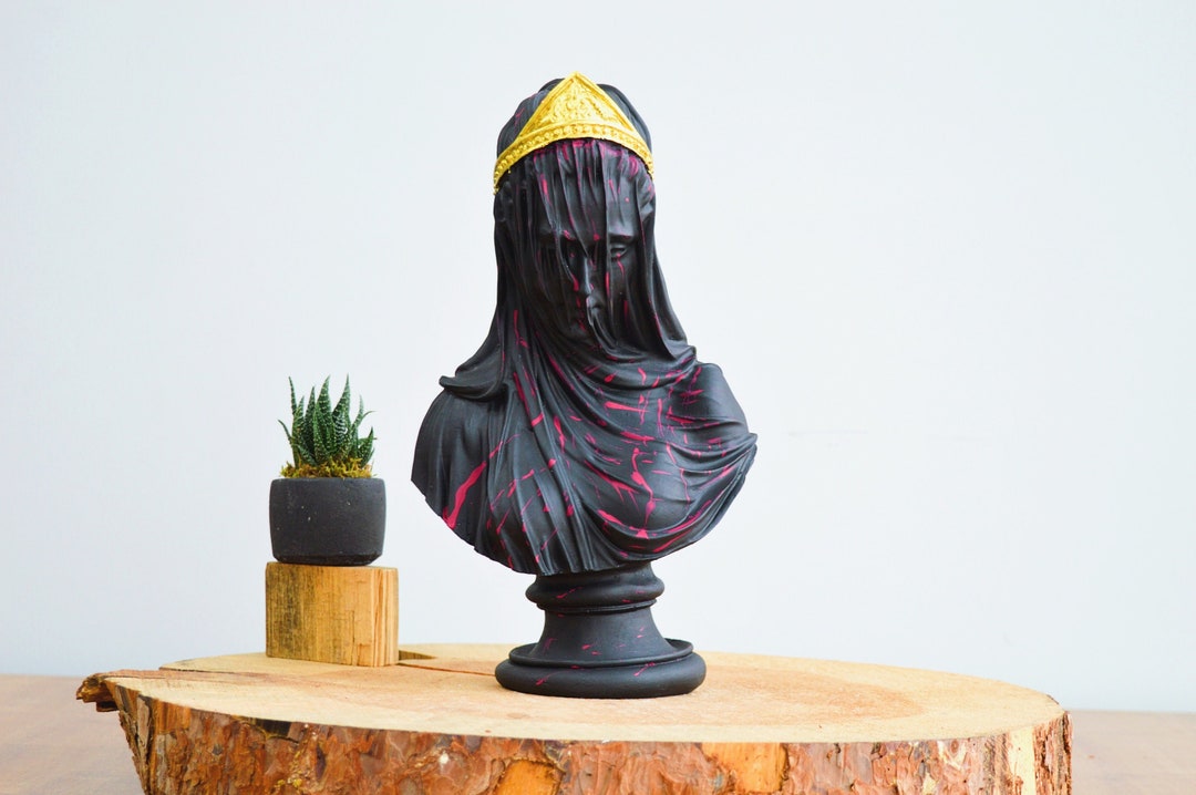 The Veiled Lady Statue, the Veiled Virgin Mary Statue - Etsy