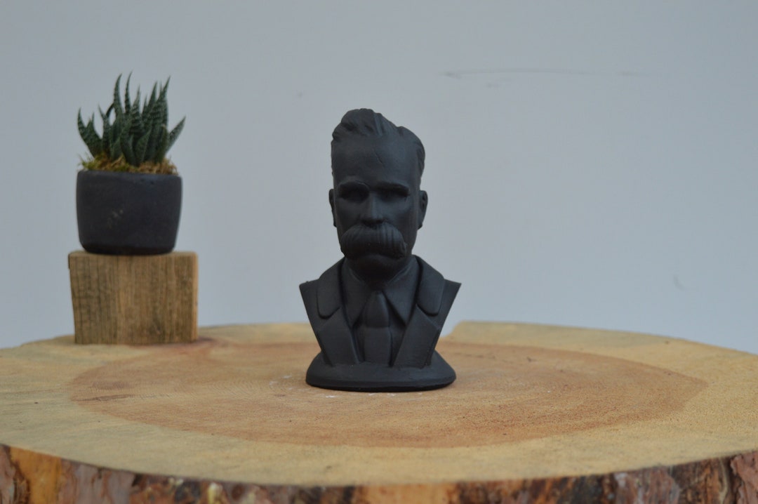 Handmade Friedrich Nietzsche Statue: Marble Dust Philosopher Sculpture ...