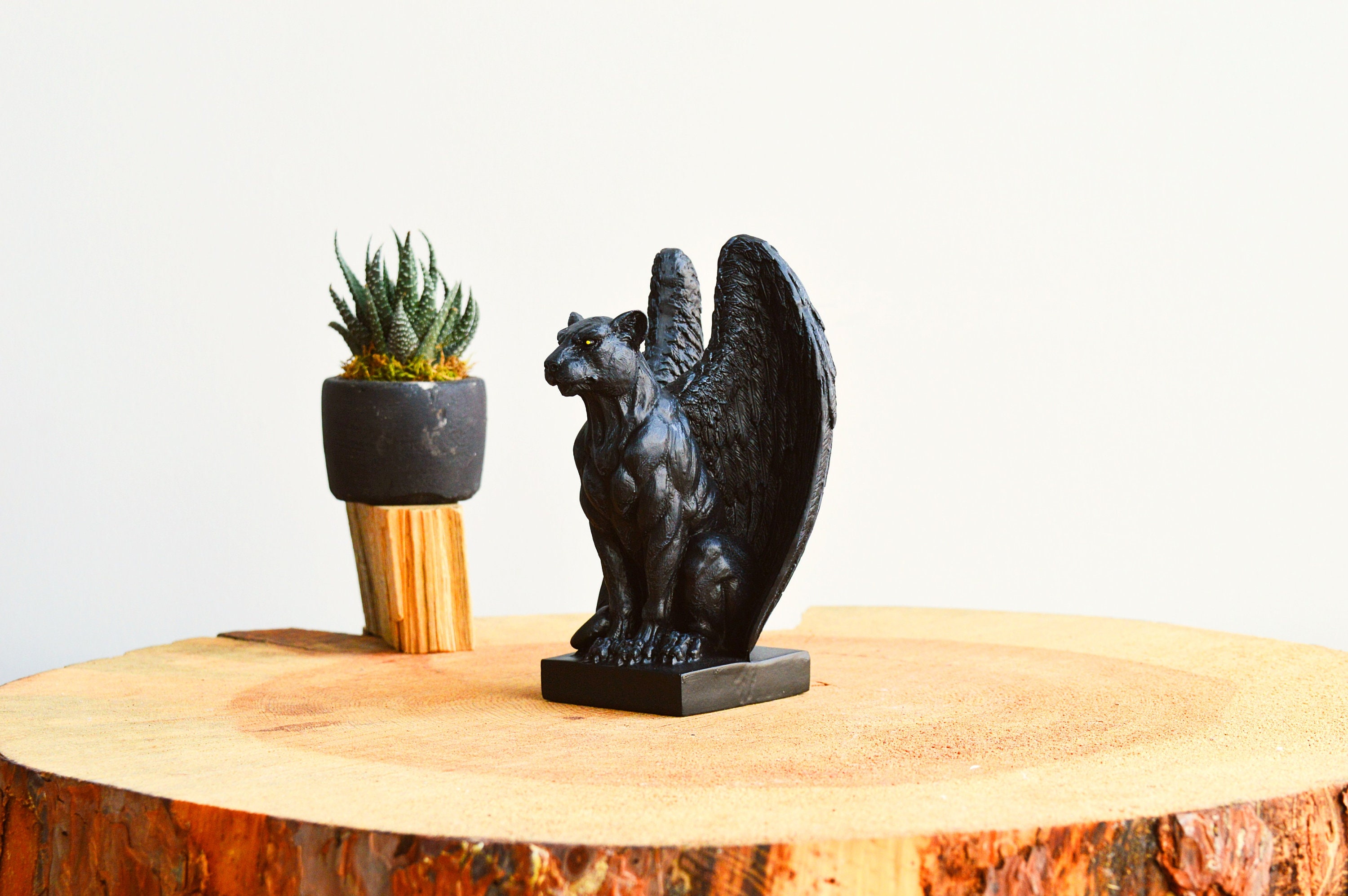 Winged Puma Statue Animal Figure Sculpture Home Decor - Etsy