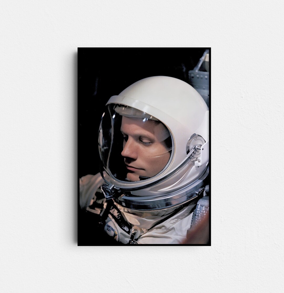 Gemini VIII Command Pilot Neil Armstrong, 1966, Vintage Color Digital ...