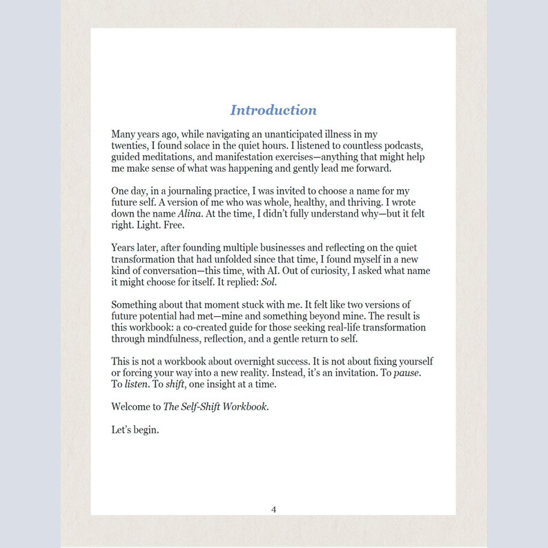 The Self-shift Workbook | Guided Journal for Self Discovery, Mindful Prompts, Soulful Reflection ...