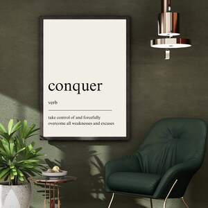 Conquer Definition, Motivational Beige Quotes, Hustle, Grind, Success ...