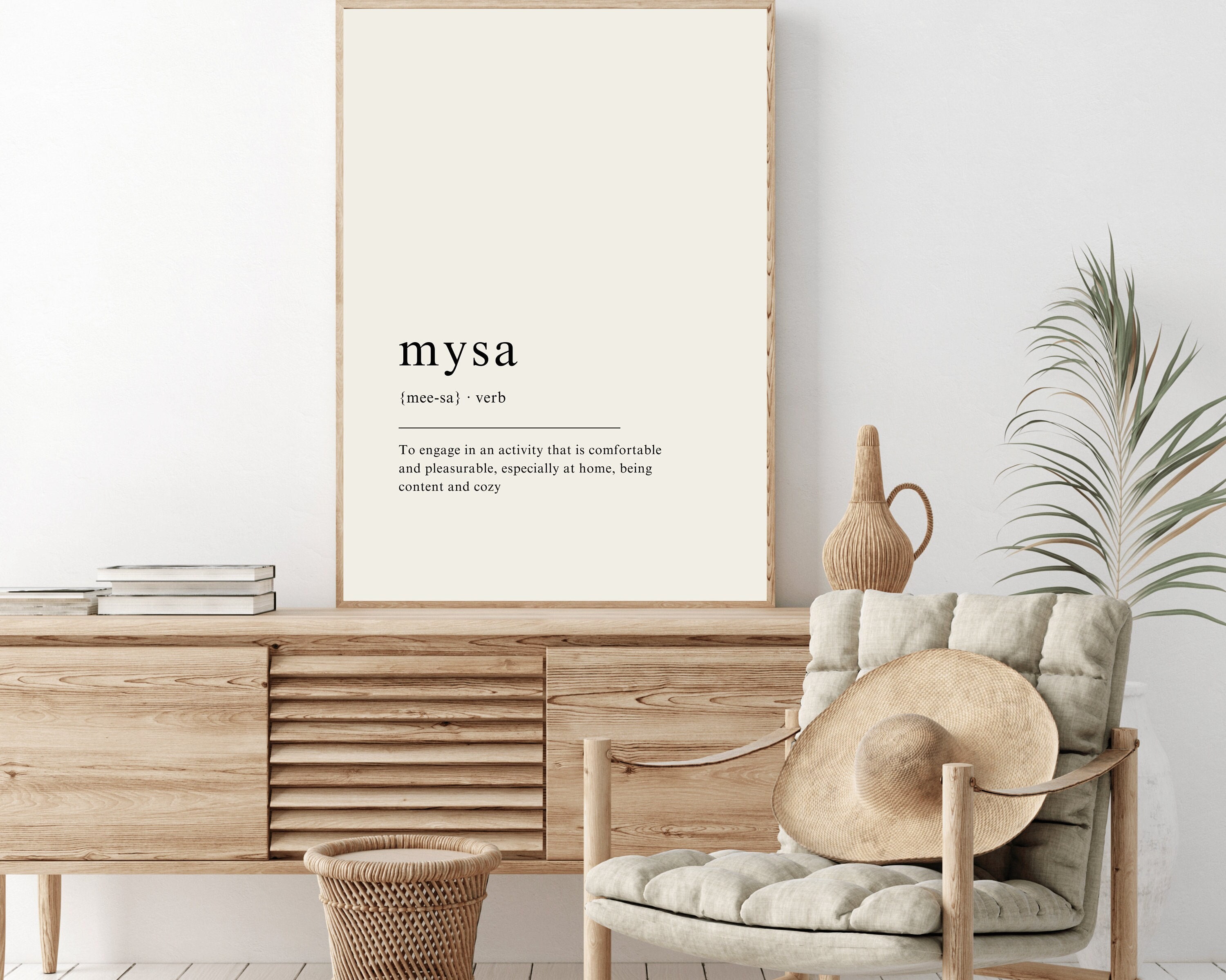 Mysa Definition Print, Cozy Cosy Minimal Style, Swedish Scandinavian ...