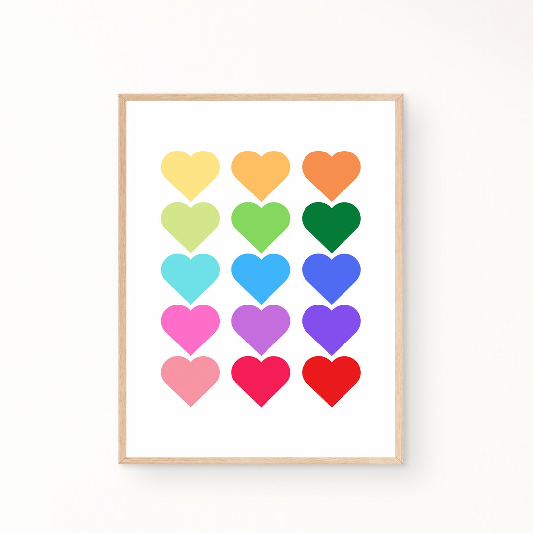 Rainbow Prints, Colourful Posters, Colourful Prints, Bright Posters ...