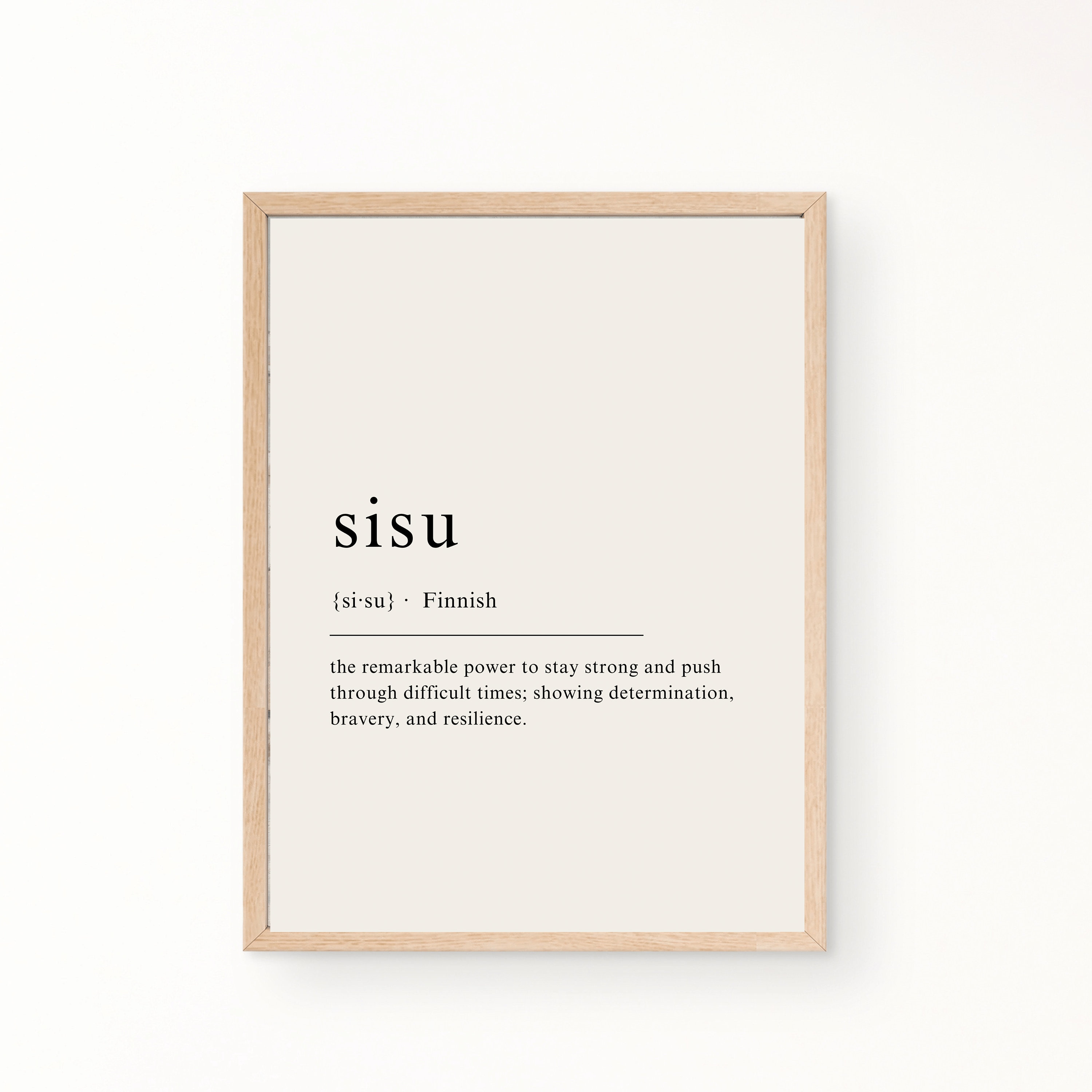 Sisu Definition Print, Nordic Print, Sisu Sign, Finnish Definition ...