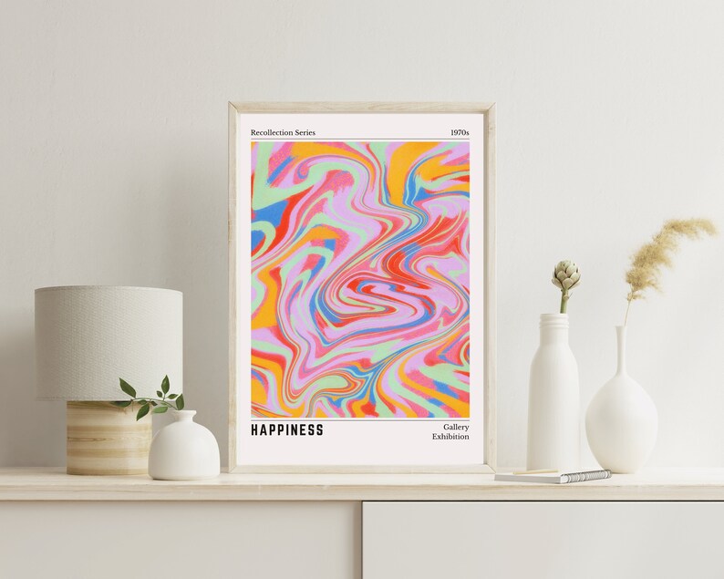 Aura Poster, Retro Gradient Poster, Grainy Gradient, Affirmation Poster ...