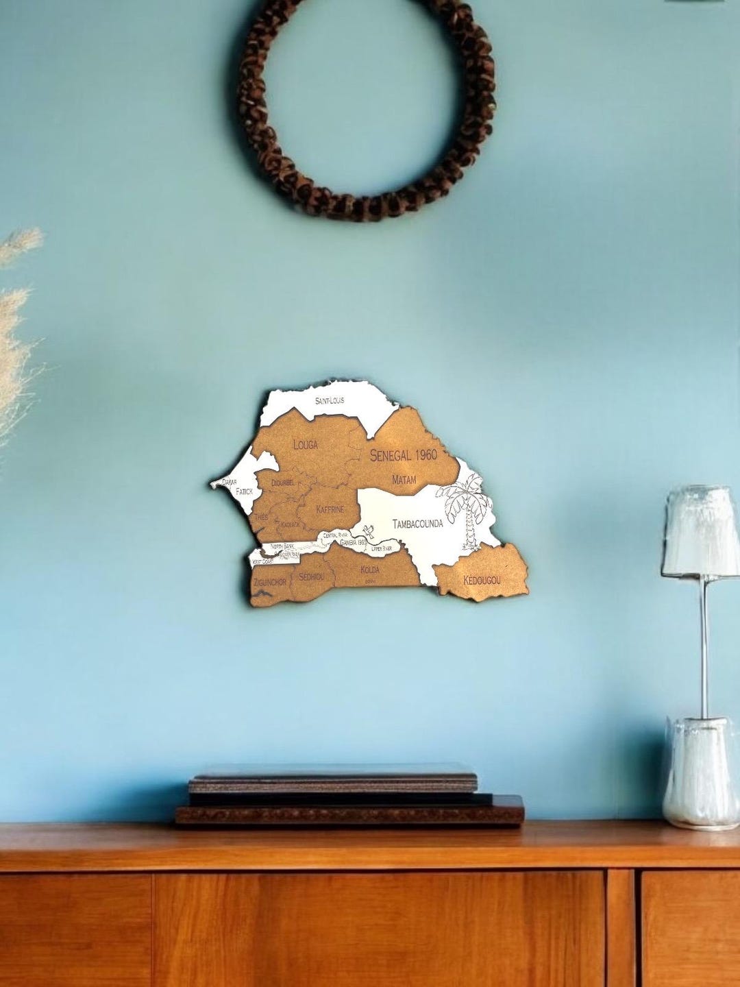 Wooden World Map, Map of Senegal, Map of Gambia, Push Pin Travel Map ...