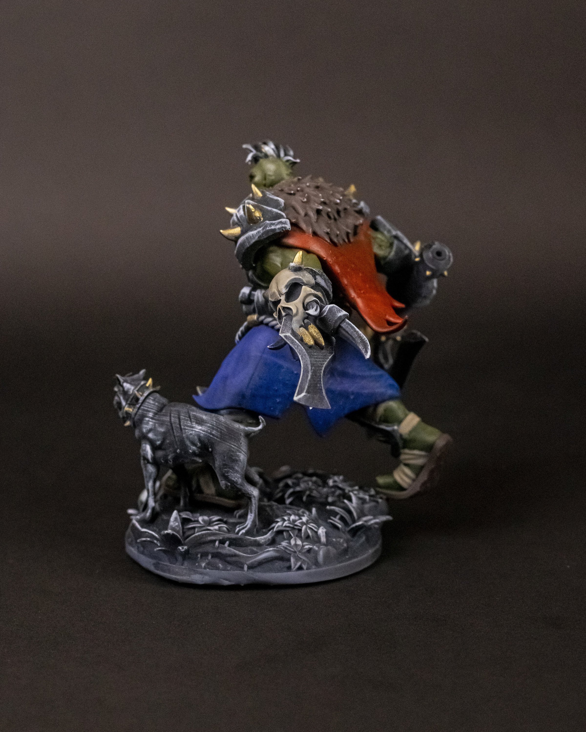 Orc 3d Printed Figure Orc Warrior Miniature Dnd Mini Resin Fantasy Orc ...