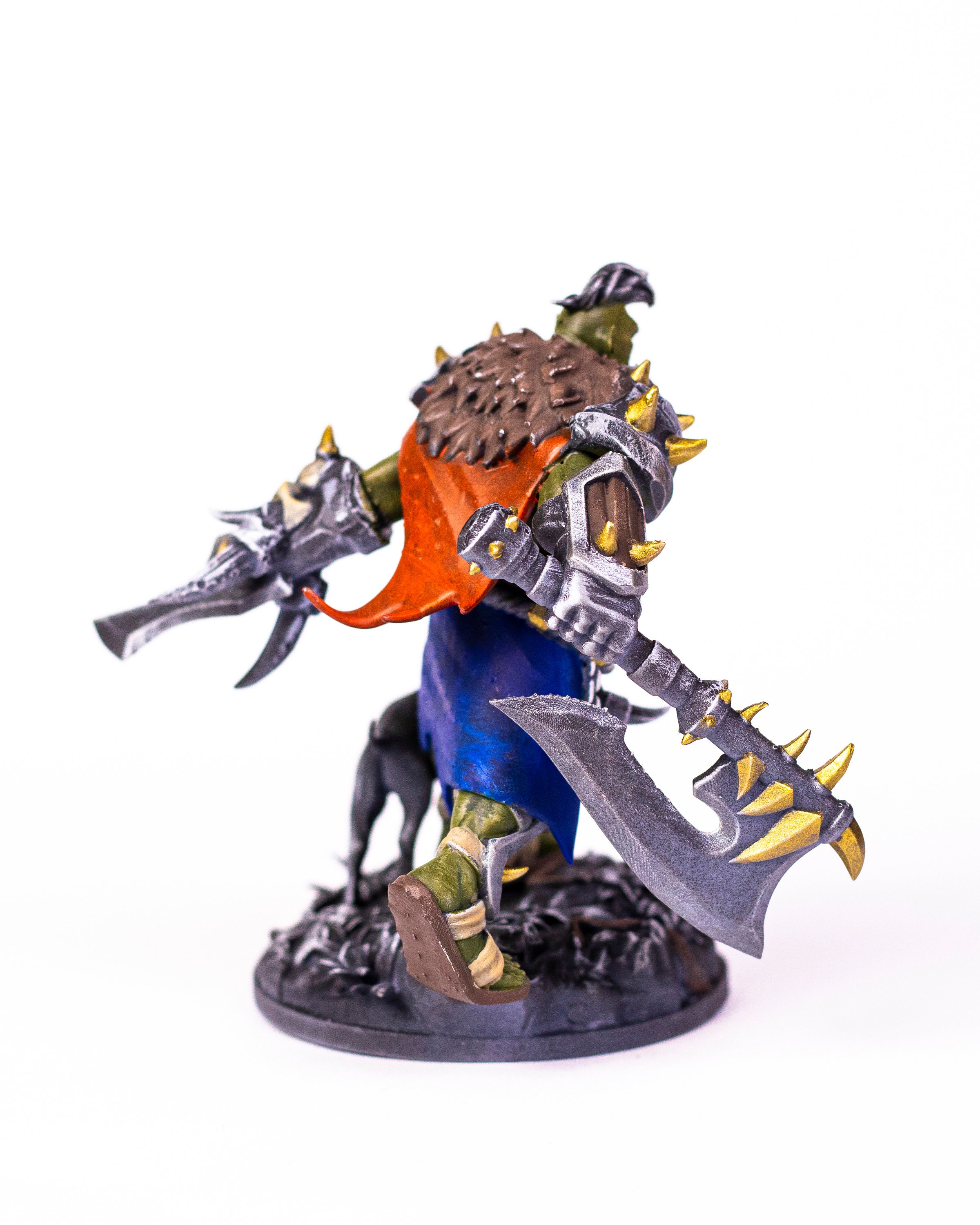 Orc 3d Printed Figure Orc Warrior Miniature Dnd Mini Resin Fantasy Orc ...