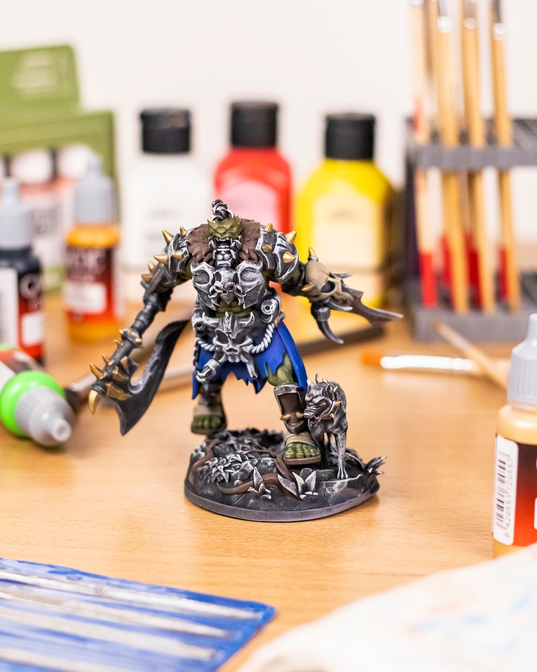 Orc 3d Printed Figure Orc Warrior Miniature Dnd Mini Resin Fantasy Orc ...