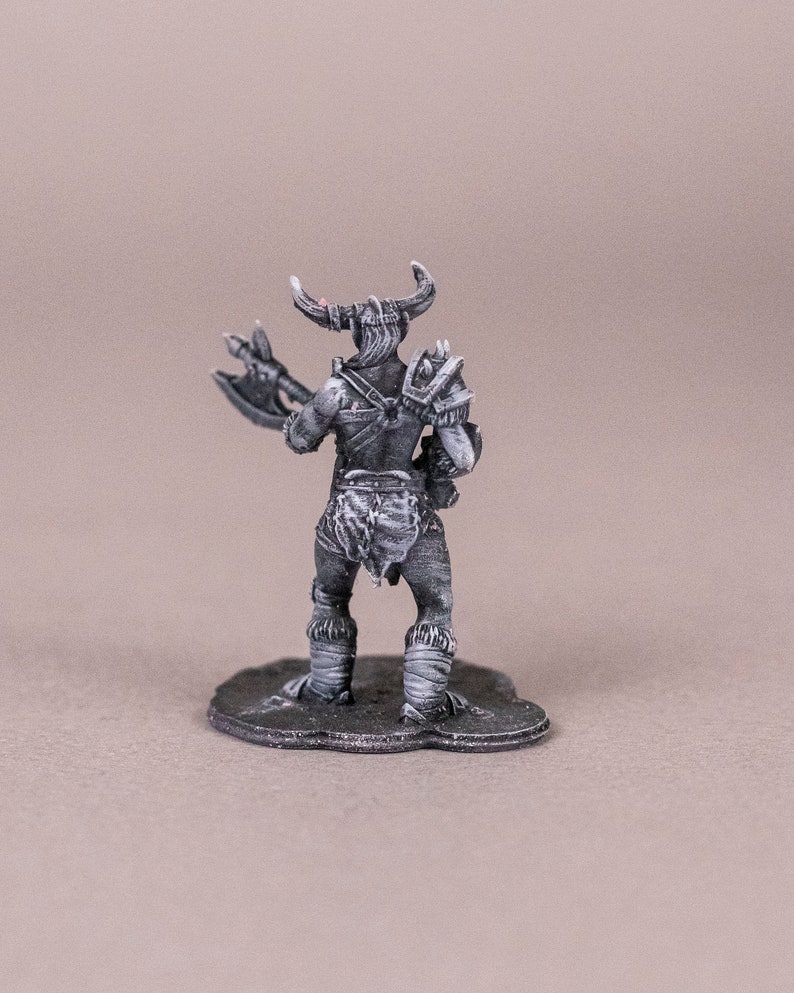 Orc Figure 3d Printed Dnd Mini Resin Orc Figure Fantasy Ready to Be ...