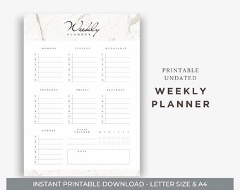 Weekly Organizer, Weekly Schedule, Weekly Planner Printable to Do List ...